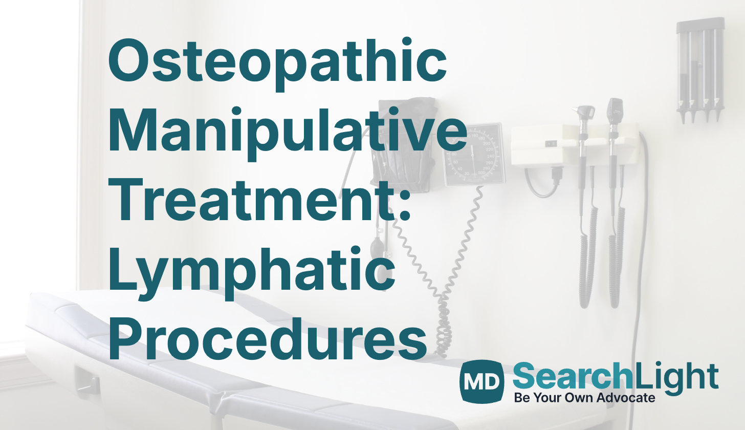 Osteopathic Manipulative Treatment: Lymphatic Procedures (Osteopathic ...