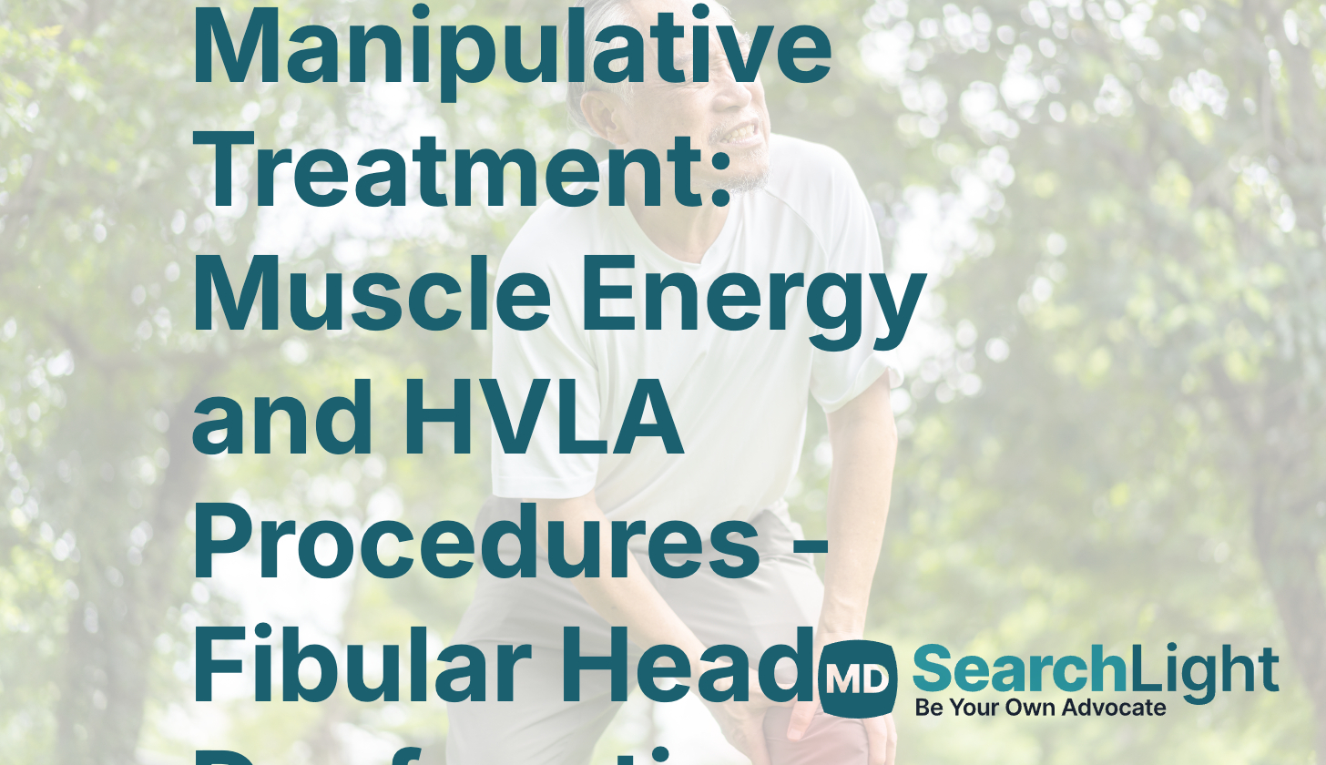 Osteopathic Manipulative Treatment: Muscle Energy and HVLA Procedures ...