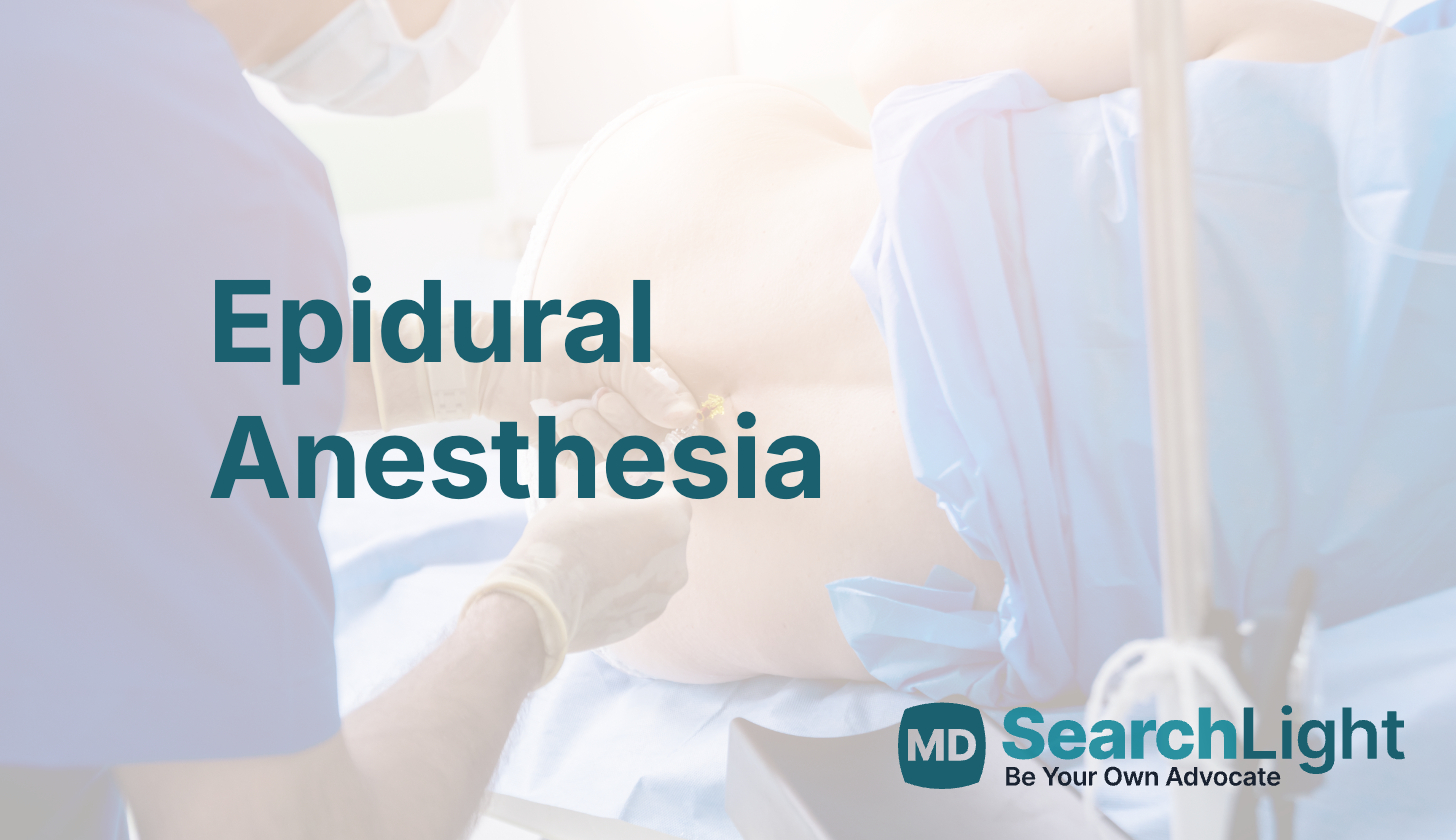 Epidural Anesthesia - MD Searchlight