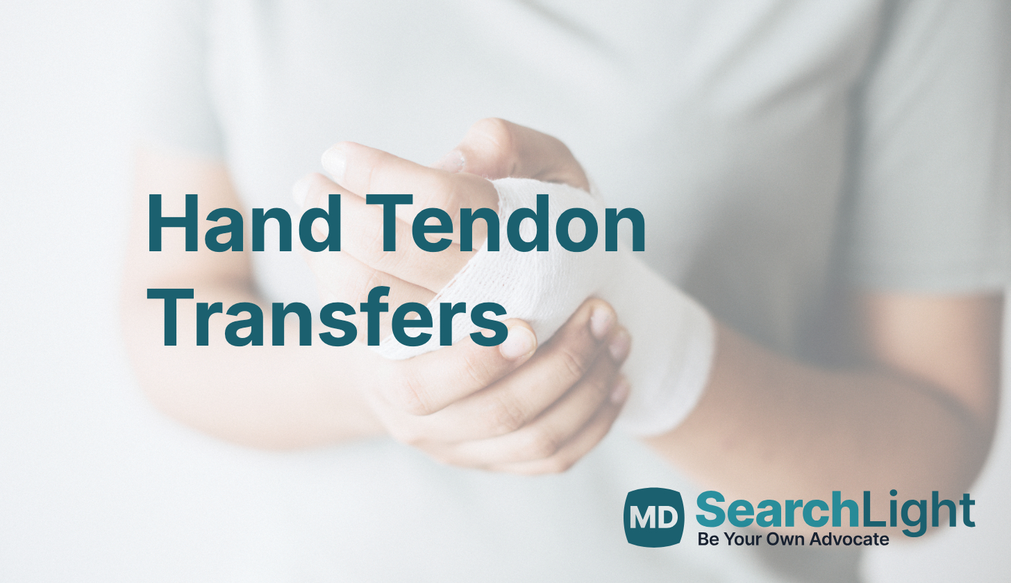 Hand Tendon Transfers (Tendon Transfer) - MD Searchlight