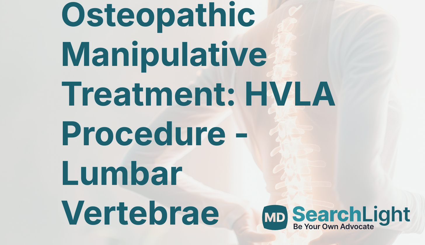 Osteopathic Manipulative Treatment: HVLA Procedure - Lumbar Vertebrae ...