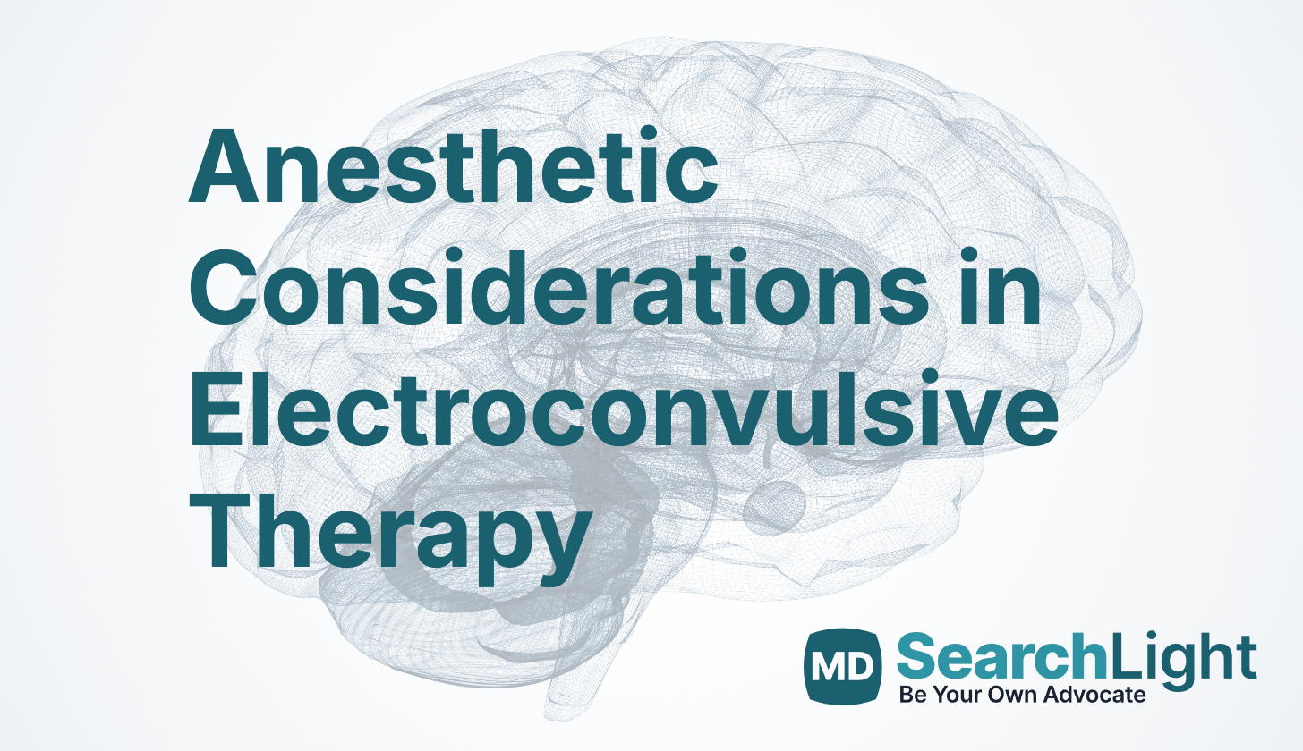 Anesthetic Considerations in Electroconvulsive Therapy ...