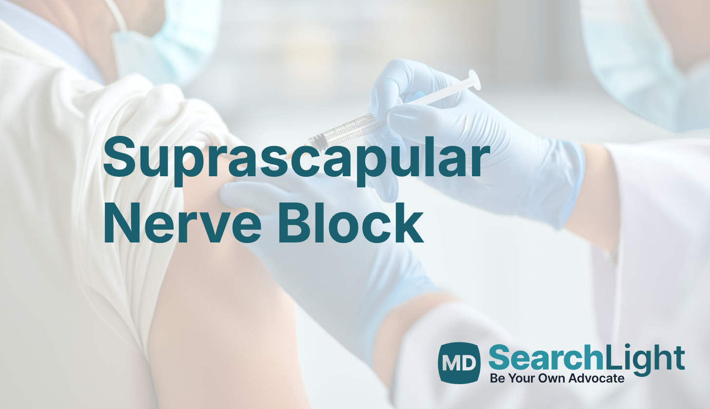 Suprascapular Nerve Block - MD Searchlight