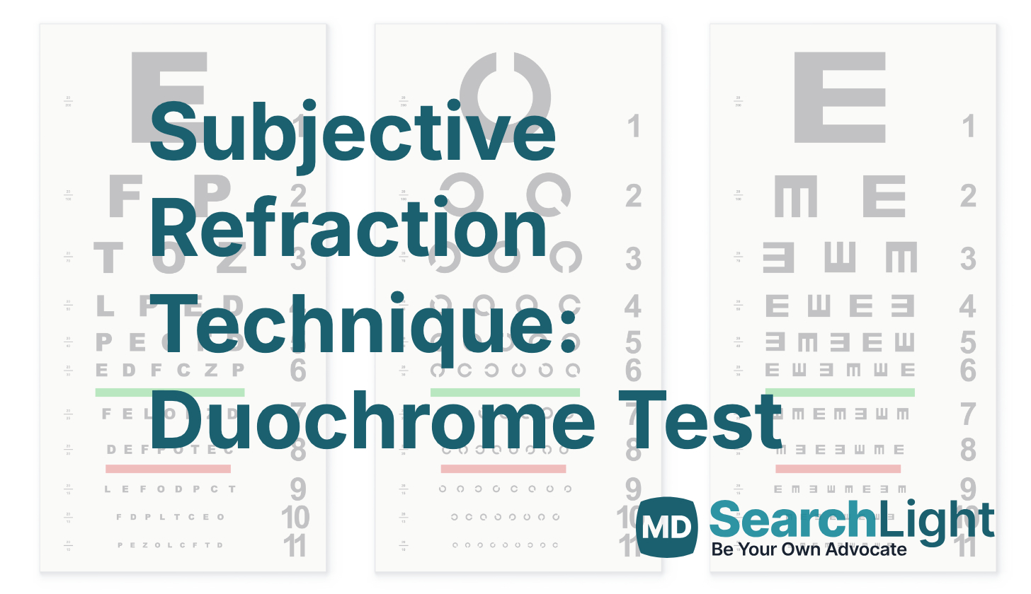 Subjective Refraction Technique: Duochrome Test (Duochrome Test) - MD ...
