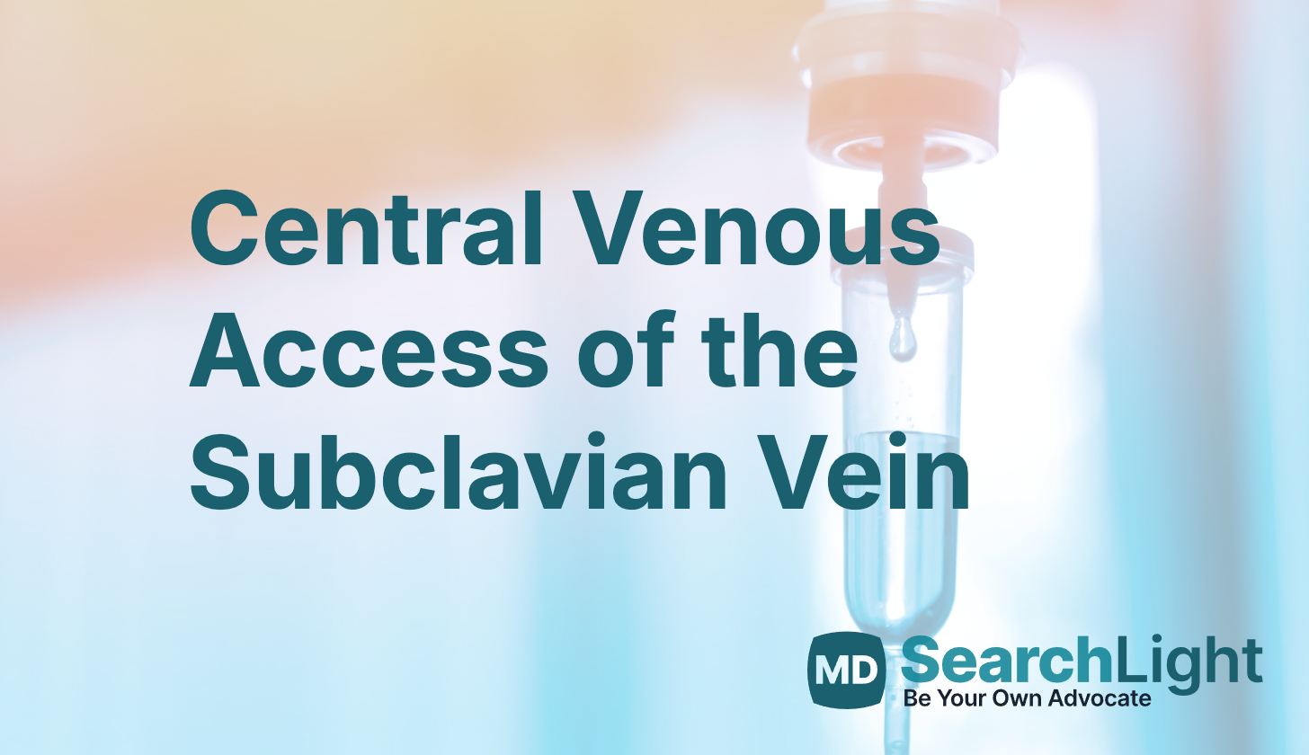 Central Venous Access of the Subclavian Vein (Central Venous ...