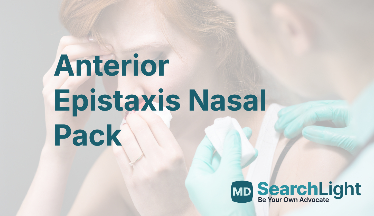 Anterior Epistaxis Nasal Pack (Nasal Packing) - MD Searchlight