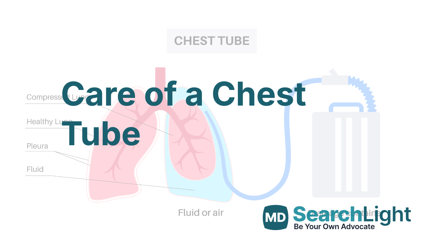 Care of a Chest Tube (Thoracic Surgery) - MD Searchlight